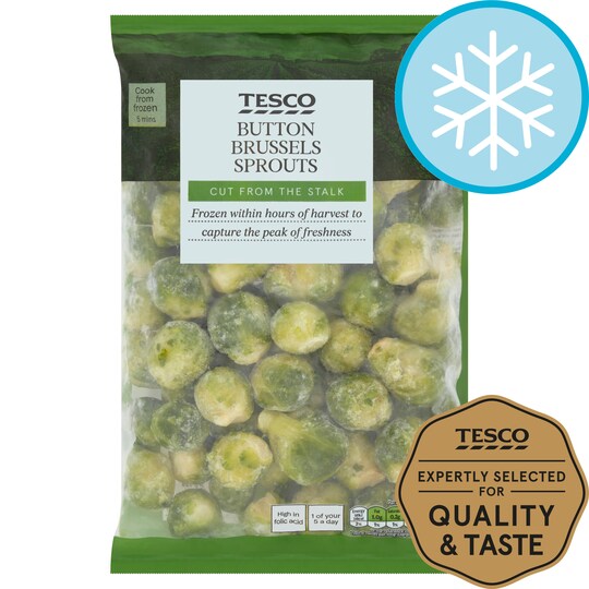 Tesco Frozen Button Brussels Sprouts 1Kg - Tesco Groceries