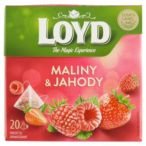 Loyd Flavoured Fruit Tea with Raspberry and Strawberry Flavour 20 x 2 g ...