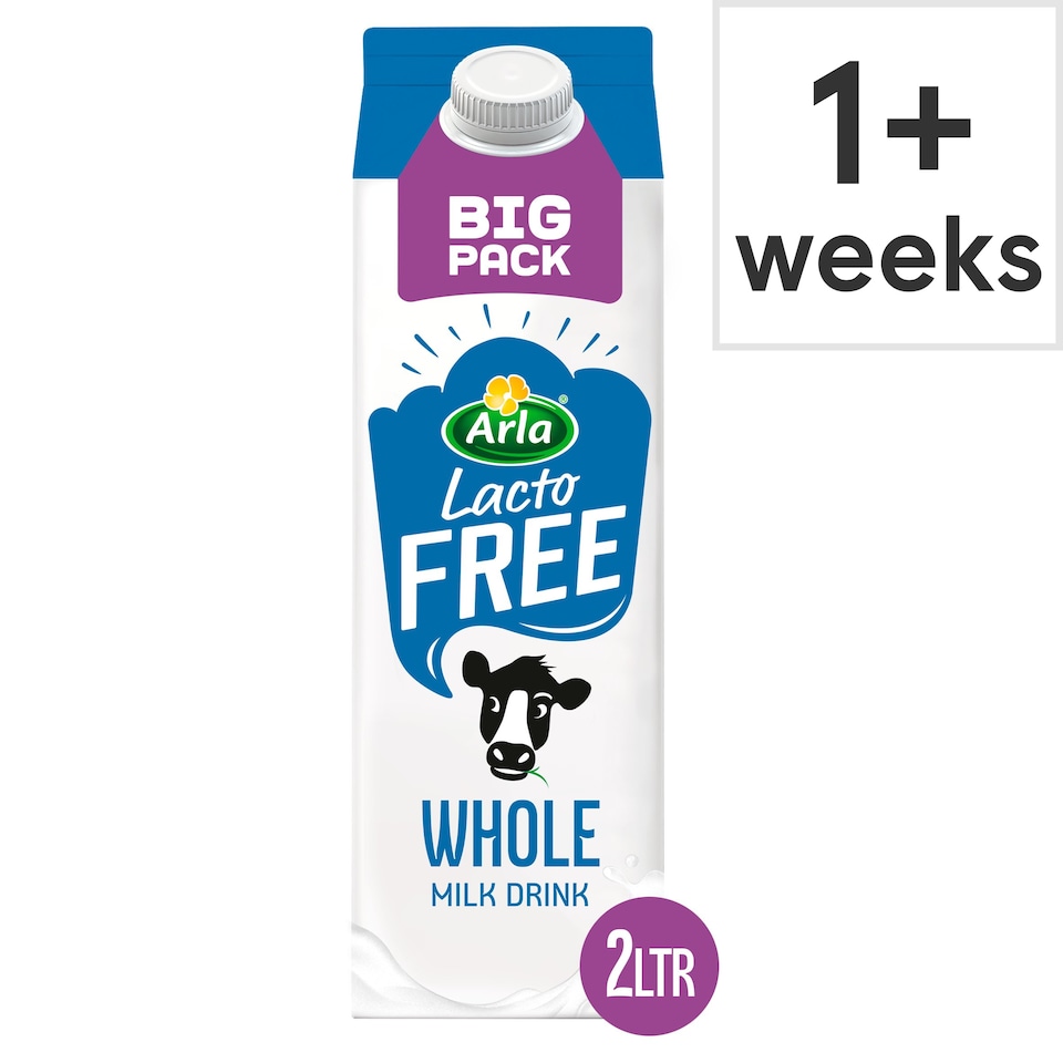 Arla Lactofree Whole Milk Drink 2L - Tesco Groceries