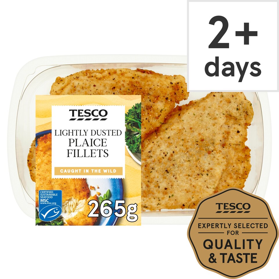 Tesco Lightly Dusted Plaice Fillets 265G - Tesco Groceries