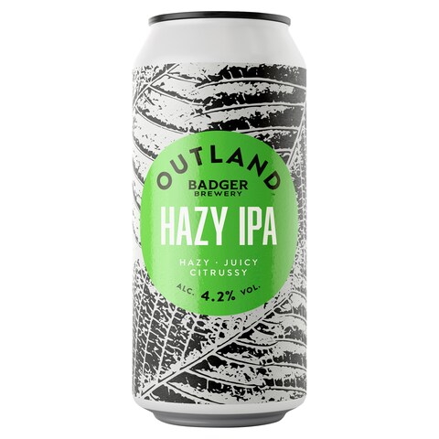 Badger Brewery Outland Hazy IPA 440ml - Tesco Groceries