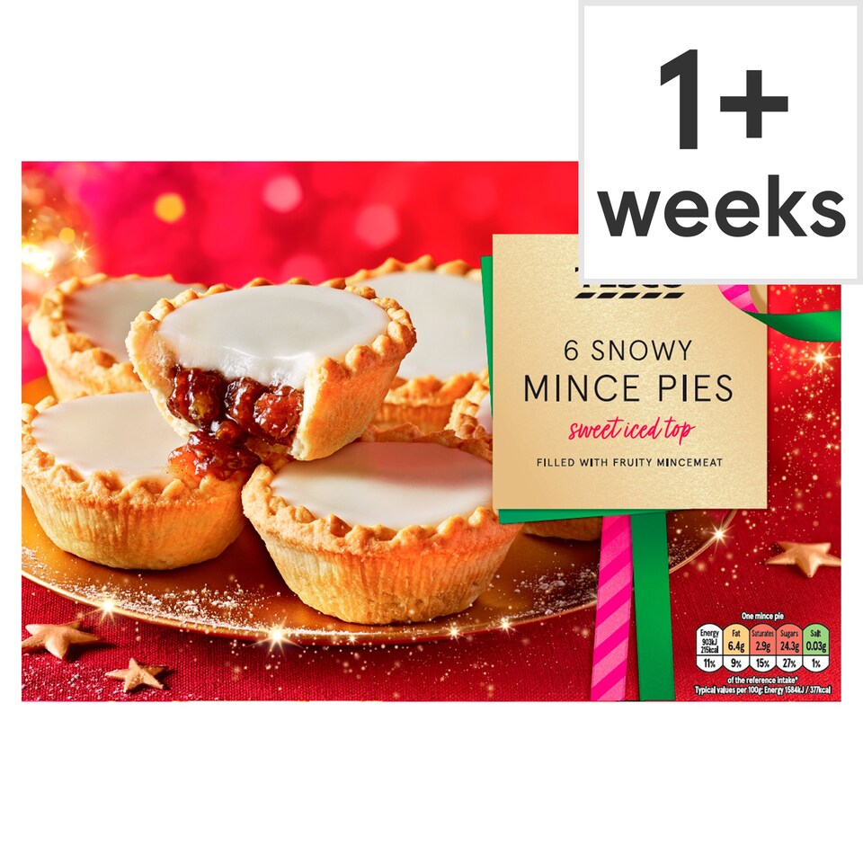 Tesco 6 Snowy Mince Pies 6 Pack - Tesco Groceries