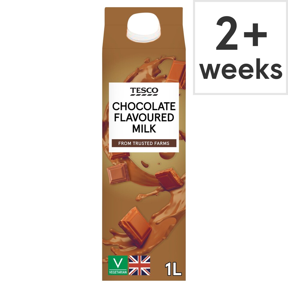 Tesco Chocolate Flavoured Milk Drink 1 Litre - Tesco Groceries