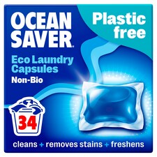 Ocean Saver Laundry Detergent Non-Biological EcoCaps 34x14ml - Tesco ...