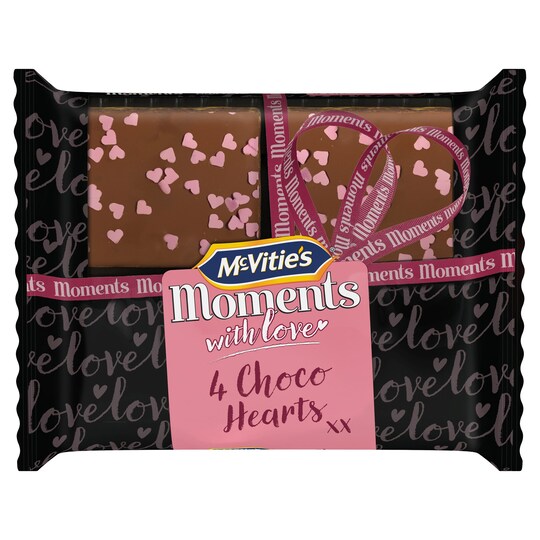 Mcvitie's Moments 4 Choco Hearts - Tesco Groceries