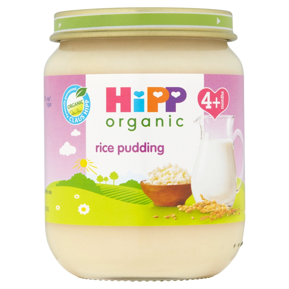 Hipp 4 Month Organic Rice Pudding 125G - Tesco Groceries