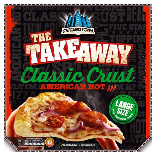 Chicago Town Takeaway Classic Crust American Hot 520G - Tesco Groceries