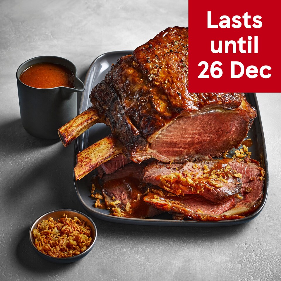 38. Tesco Finest Chef’s Collection Slow Cooked Beef Wing Rib 2.6kg ...