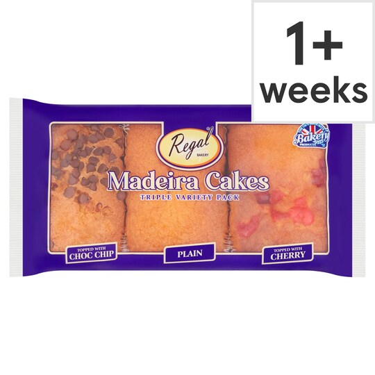 Regal Madeira Cakes Triple Value Pack 3 Pieces - Tesco Groceries