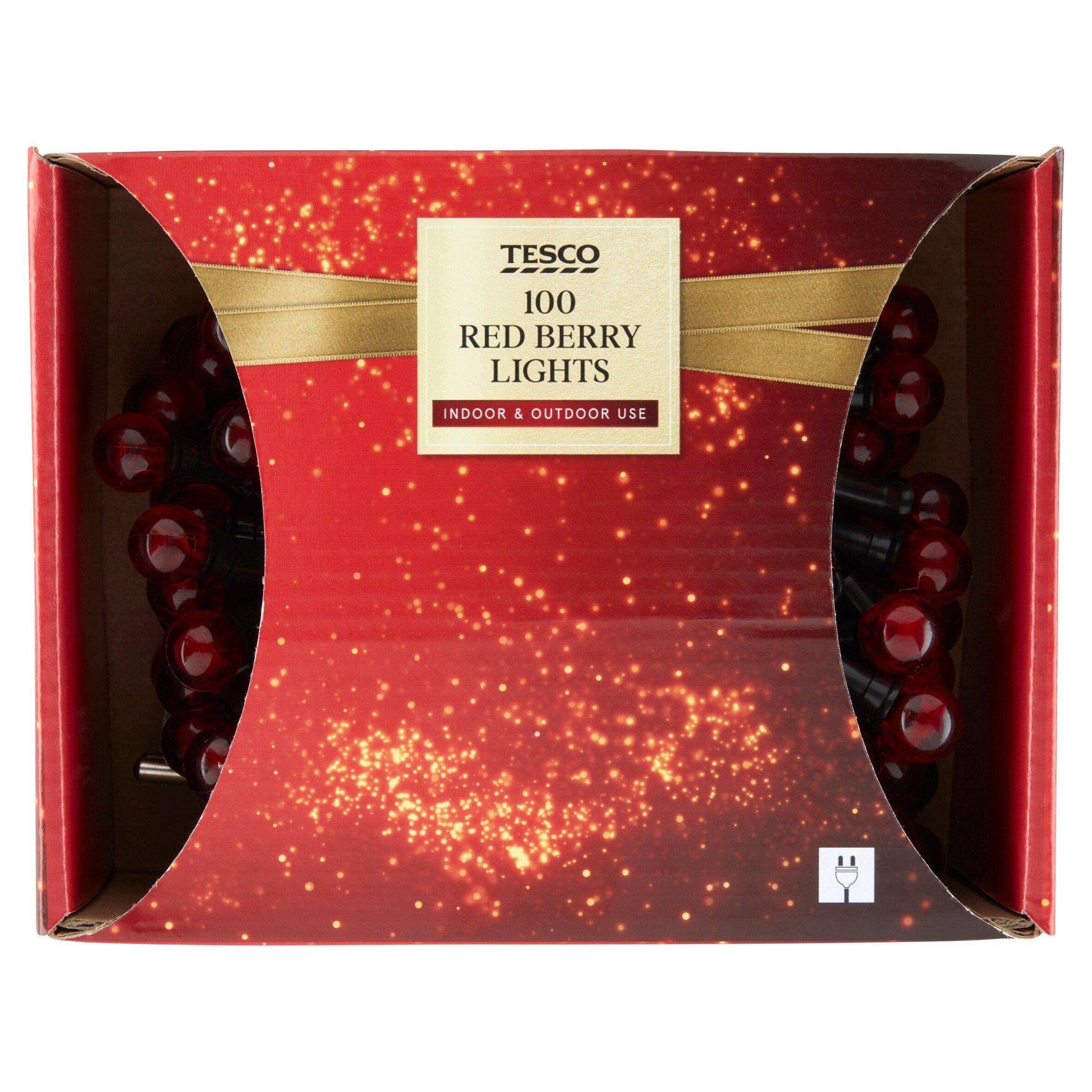 Tesco Red Berry Lights 100 LED - Tesco Groceries