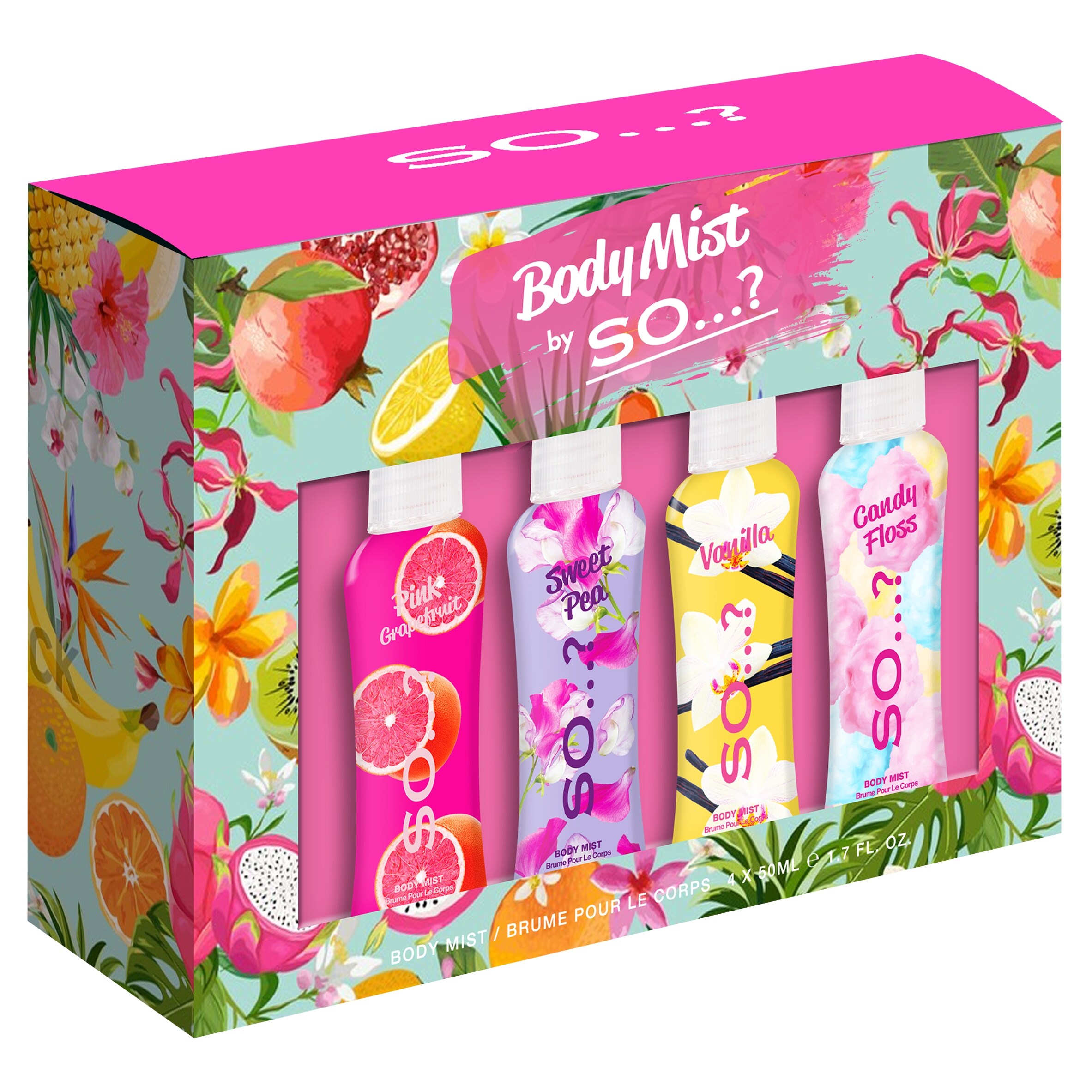 Body Mist By So...? Body Mist Set 4X50ml - Tesco Groceries