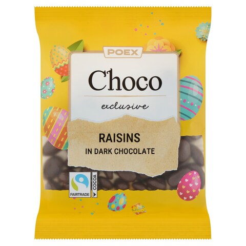 Poex Choco Exclusive hrozienka v horkej &okoláde 80 g - Tesco Groceries
