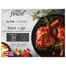 Tesco Finest Slow Cooked Duck Legs With Redcurrant Jus 525G - Tesco ...