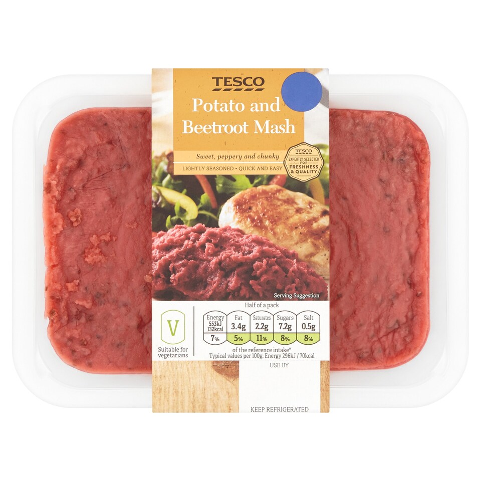 Tesco Potato & Beetroot Mash 400g - Tesco Groceries