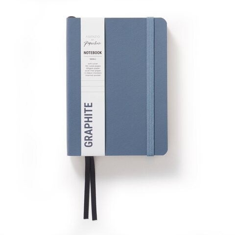 Paperchase Agenzio Small Graphite Ruled Notebook - Tesco Groceries