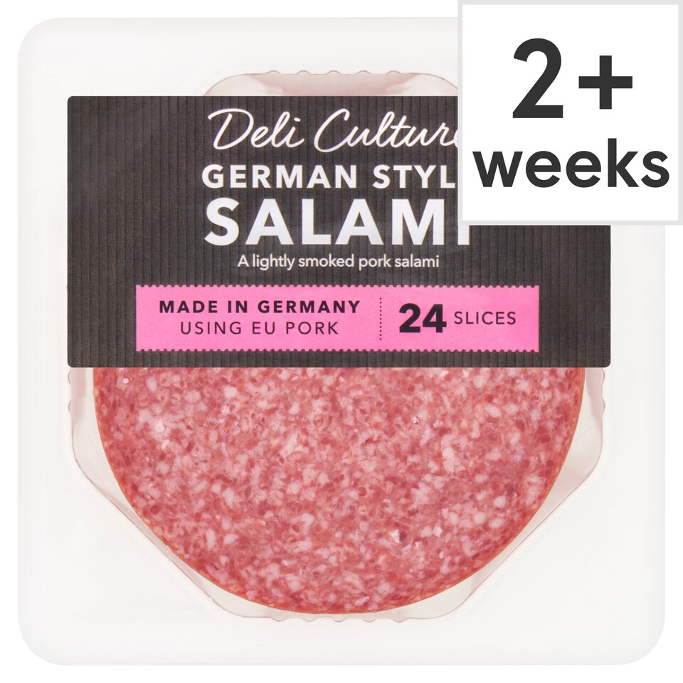 Deli Culture German Salami 24 Slices 250G - Tesco Groceries