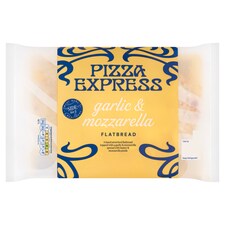 Pizza Express Garlic & Mozzarella Flatbread 185G - Tesco Groceries