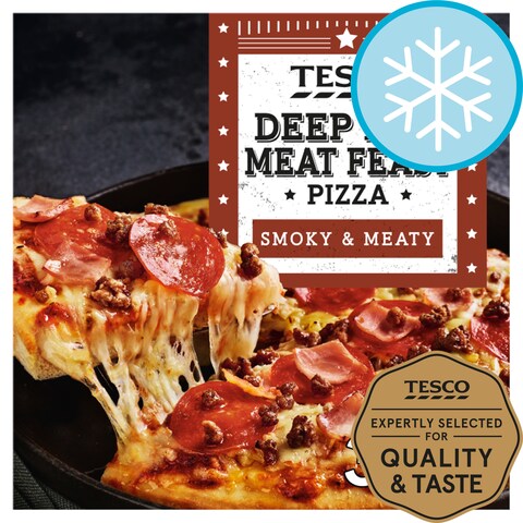 Tesco Deep Pan Meat Feast Pizza 386G - Tesco Groceries