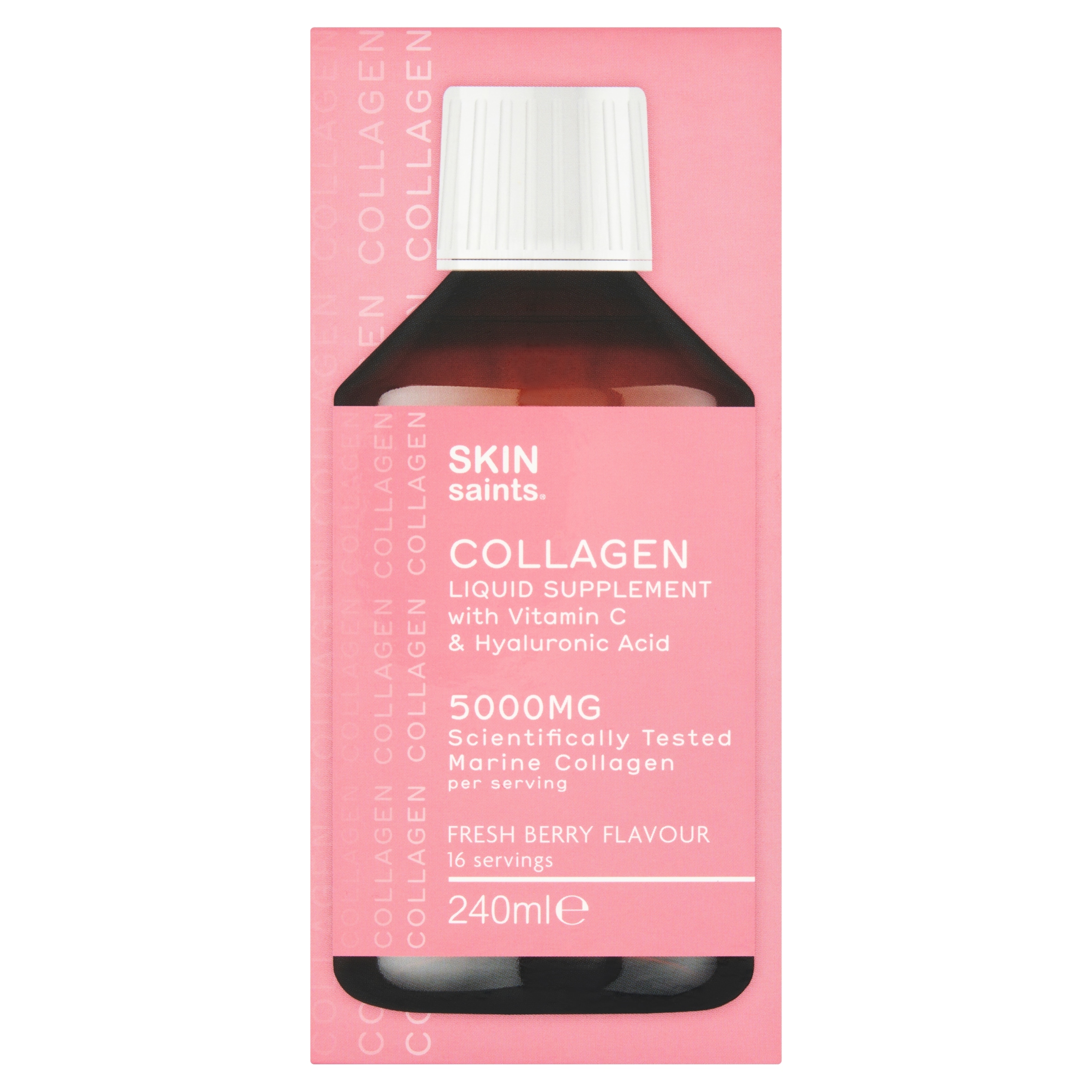 Skin Saints Collagen Liquid Supplement 5000mg 240ml - Tesco Groceries
