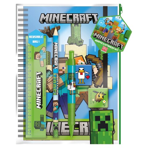 Minecraft Stationery Set A5 - Tesco Groceries