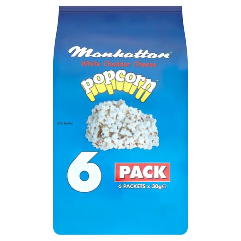 Manhattan Cheese Popcorn 6 Pack 30G - Tesco Groceries