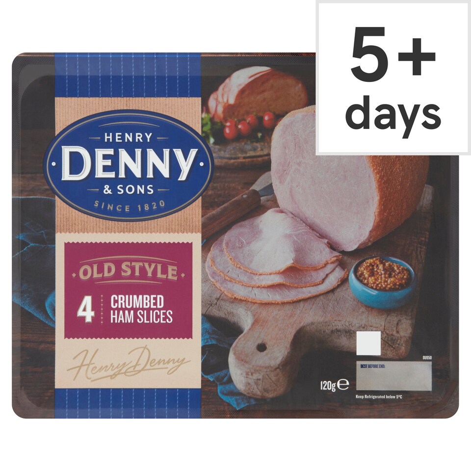 Denny Old Style Crumbed Ham Slices 120G - Tesco Groceries