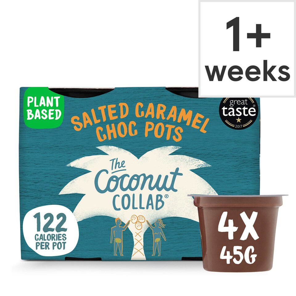 Coconut Collaborative Dairy Free Salted Caramel 4X45g - Tesco Groceries