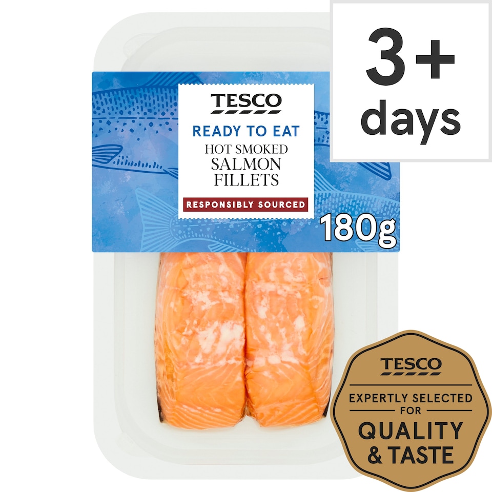 Tesco Hot Smoked Salmon Fillets 180G - Tesco Groceries