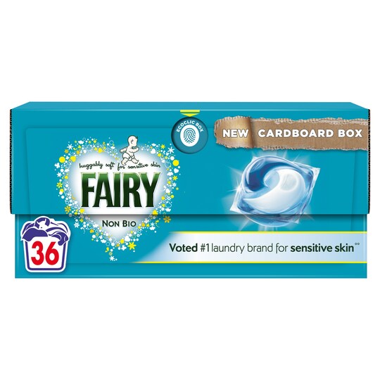 Fairy Non Biological Washing Pods 36 Washes 867.6G - Tesco Groceries