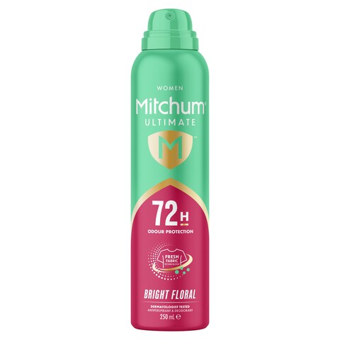 Mitchum Ultimate 72H Bright Floral Anti Perspirant & Deodorant 250ml ...