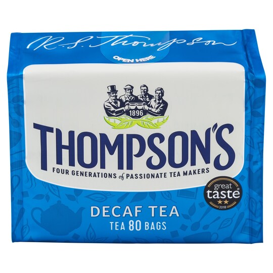 Thompson's Decaffeinated 80'S 250G - Tesco Groceries