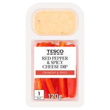 Tesco Red Pepper & Spicy Cheese Dip 120g - Tesco Groceries