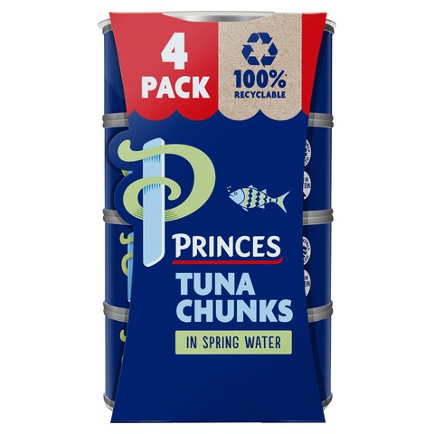 Princes Tuna Chunks In Spring Water 4X145g - Tesco Groceries