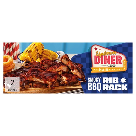 Uptown Diner Smoky BBQ Rib Rack 460G - Tesco Groceries