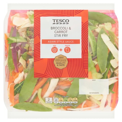 Tesco Broccoli & Carrot Stir Fry 340g - Tesco Groceries