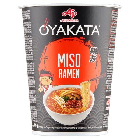 OYAKATA NOODLES MISO RAMEN SOUP CUP 66g - Tesco Groceries