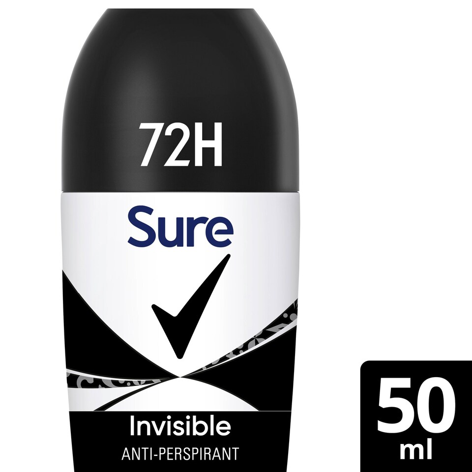 Sure 48H Invisible Pure Anti-perspirant Roll On 50ml - Tesco Groceries