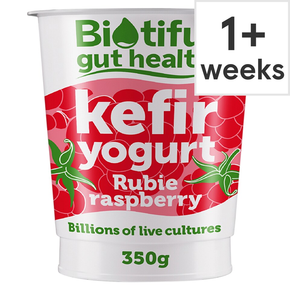 Biotiful Gut Health Kefir Yogurt Rubie raspberry 350g - Tesco Groceries