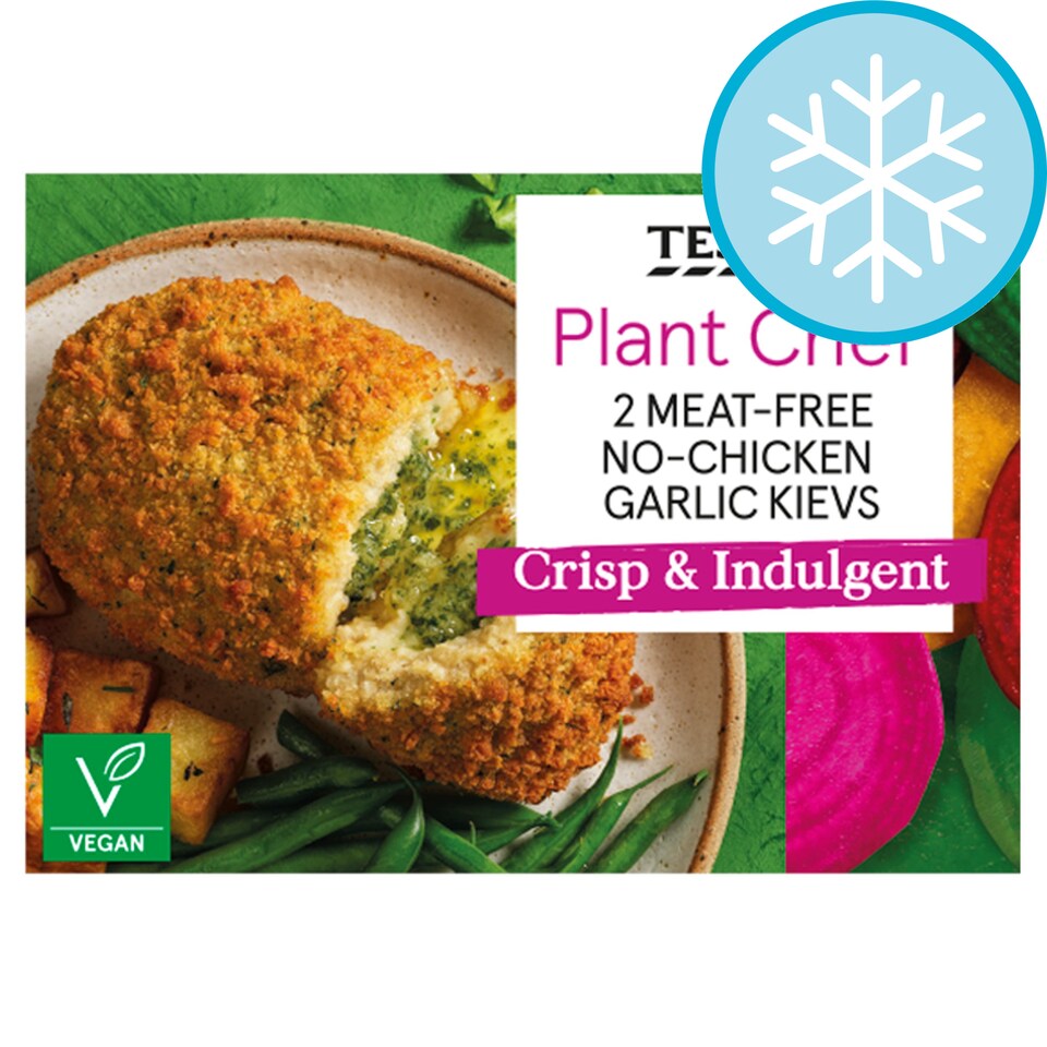Tesco Plant Chef 2 Meat-Free No-Ckn Garlic Kievs 280G - Tesco Groceries