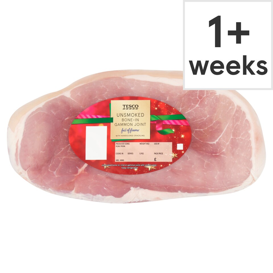 Tesco Unsmoked Gammon Joint Bone In - Tesco Groceries