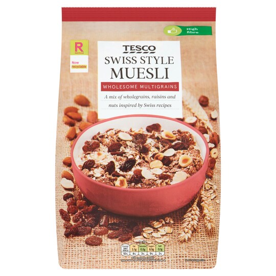 Tesco Swiss Style Muesli 1Kg - Tesco Groceries