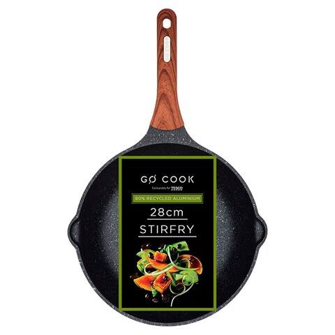 Go Cook 80% Recycled 28Cm Stirfry - Tesco Groceries