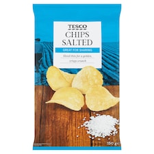 Tesco Chips Salted 150g - Tesco Groceries