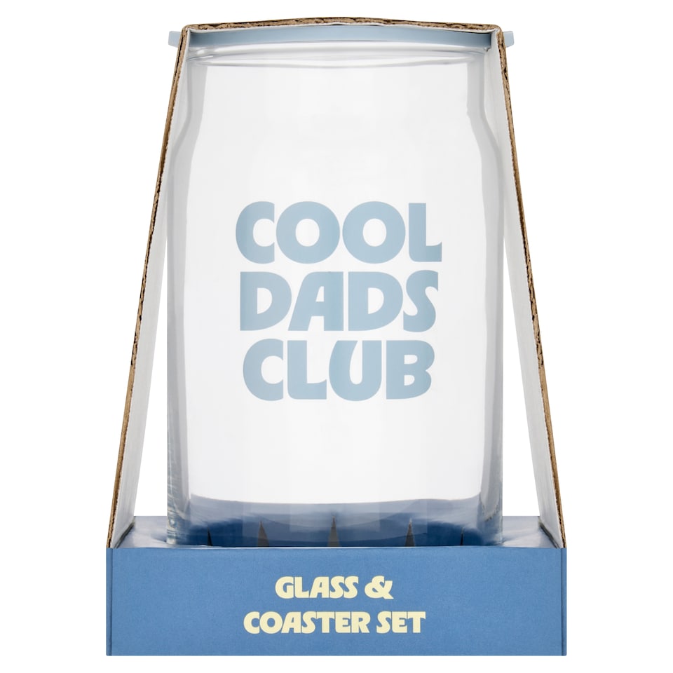 Tesco Father's Day Can Glass & Coaster - Tesco Groceries