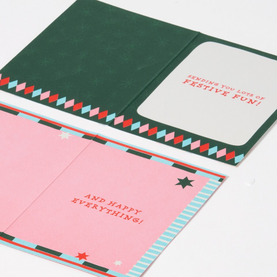 Paperchase Christmas 6pk Merry Everything Cards - Tesco Groceries