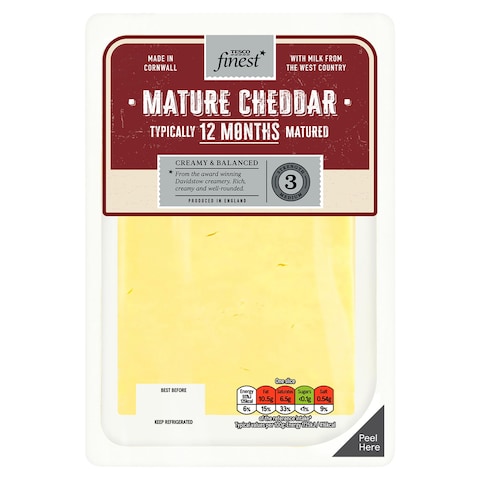 Tesco Finest Mature Cheddar Cheese Slices 150G - Tesco Groceries
