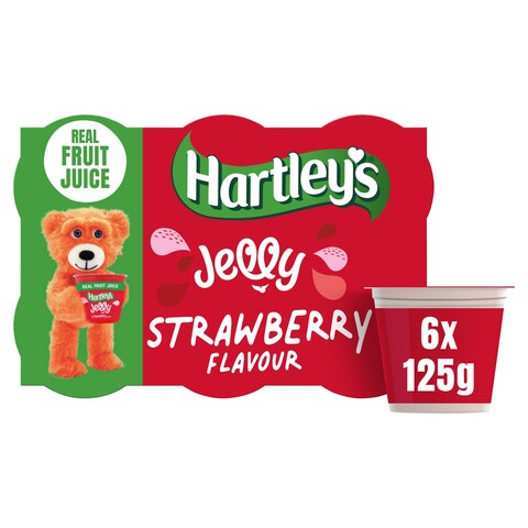 Hartley's Strawberry Flavour Jelly 6 x 125g - Tesco Groceries