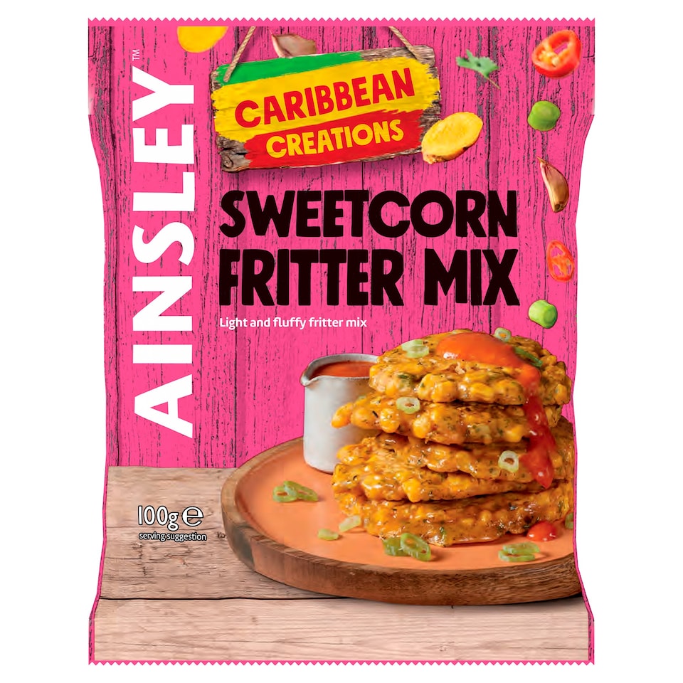 Ainsley Harriot Caribbean Sweetcorn Fritter Mix 100G - Tesco Groceries