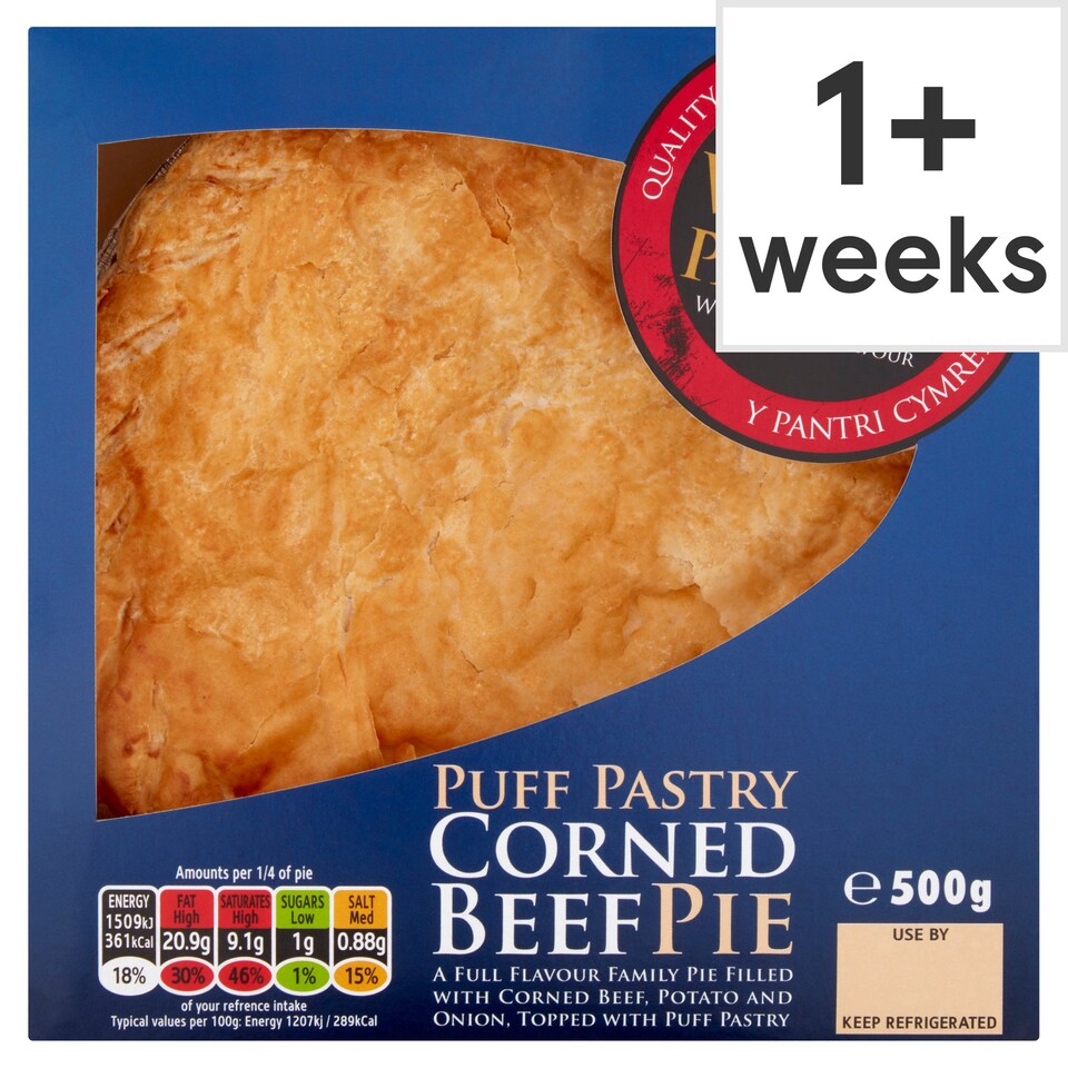 Welsh Pantry Corned Beef Family Pie (L) - Tesco Groceries