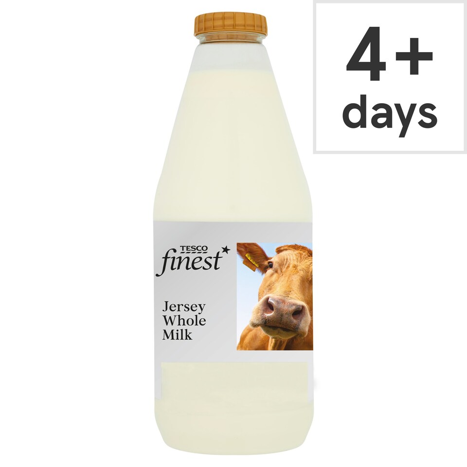 Tesco Finest Jersey Whole Milk 1L - Tesco Groceries